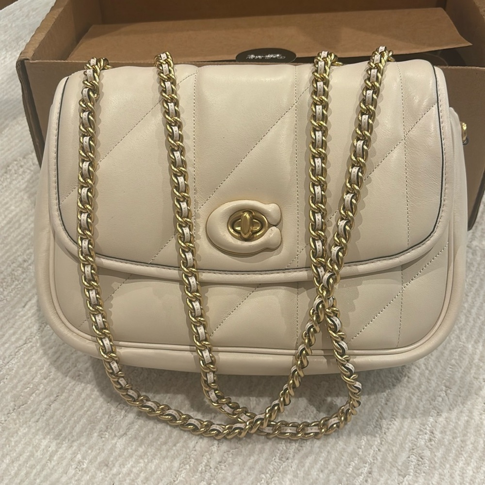 Coach Quilted Madison Sb. Chalk Is The Color. - Gem